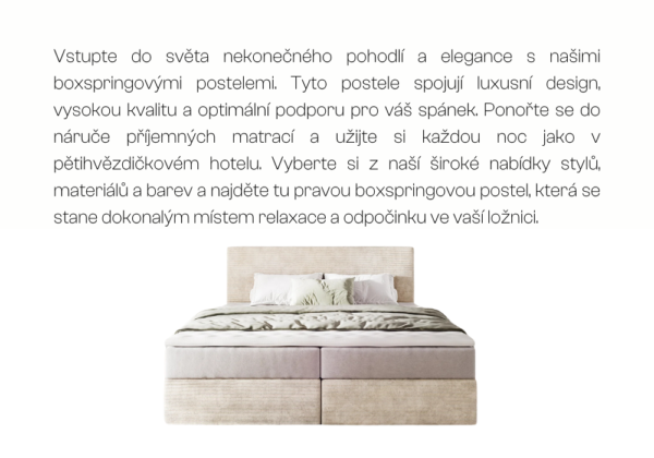 Postele Boxspring - DELIFE.cz